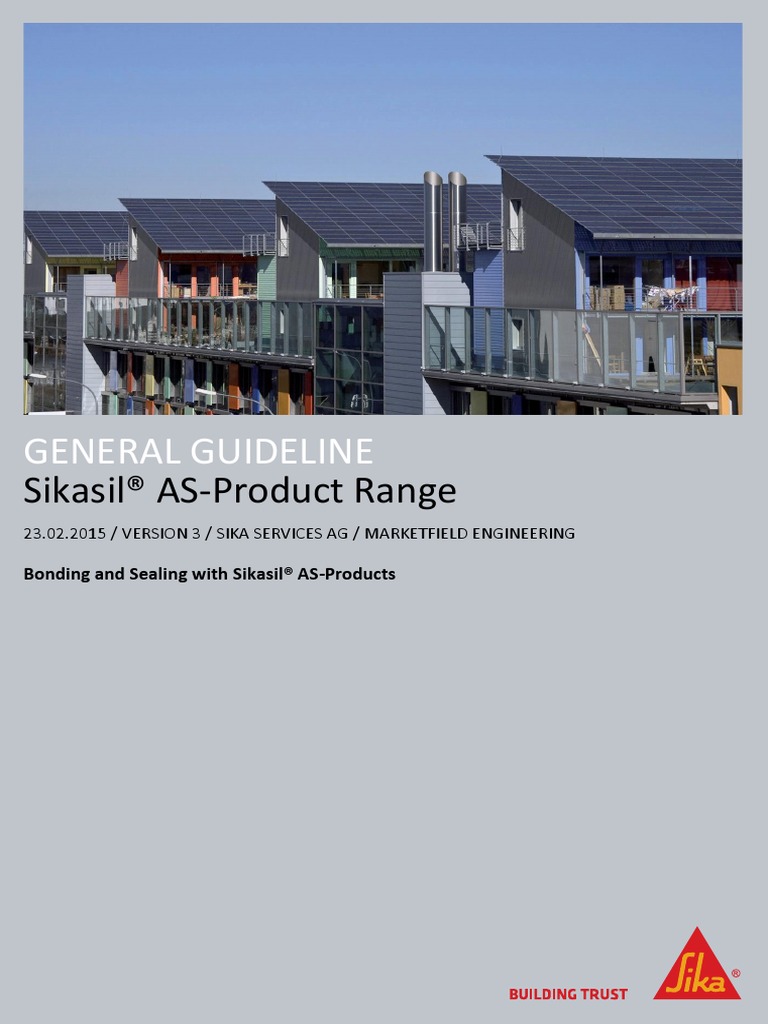 As General Guideline Sikasil As | PDF | Adhesive | Silicone