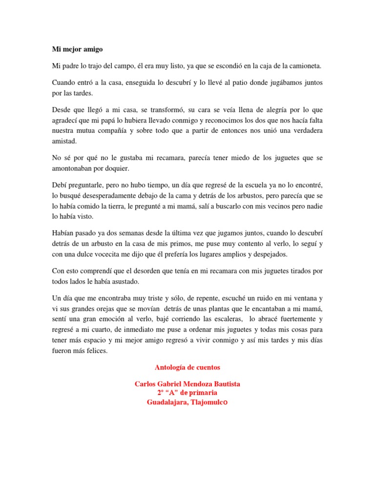 Mi Mejor Amigo | PDF