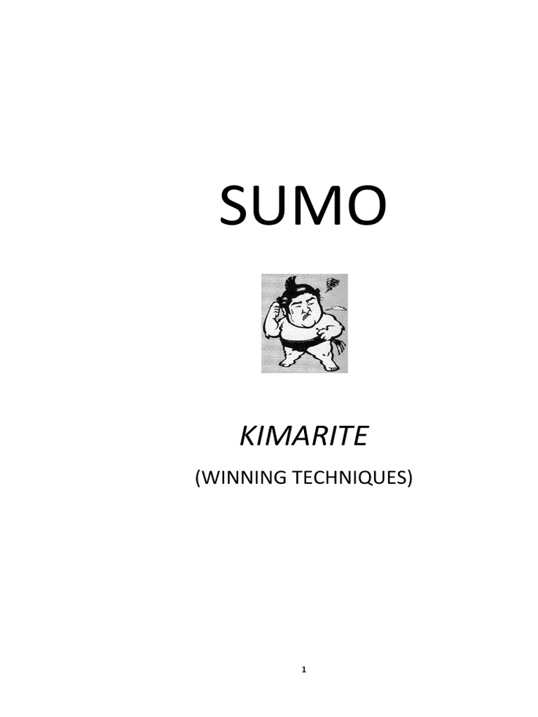 Sumo Kimarite PDF | PDF | Combat Sports | Individual Sports