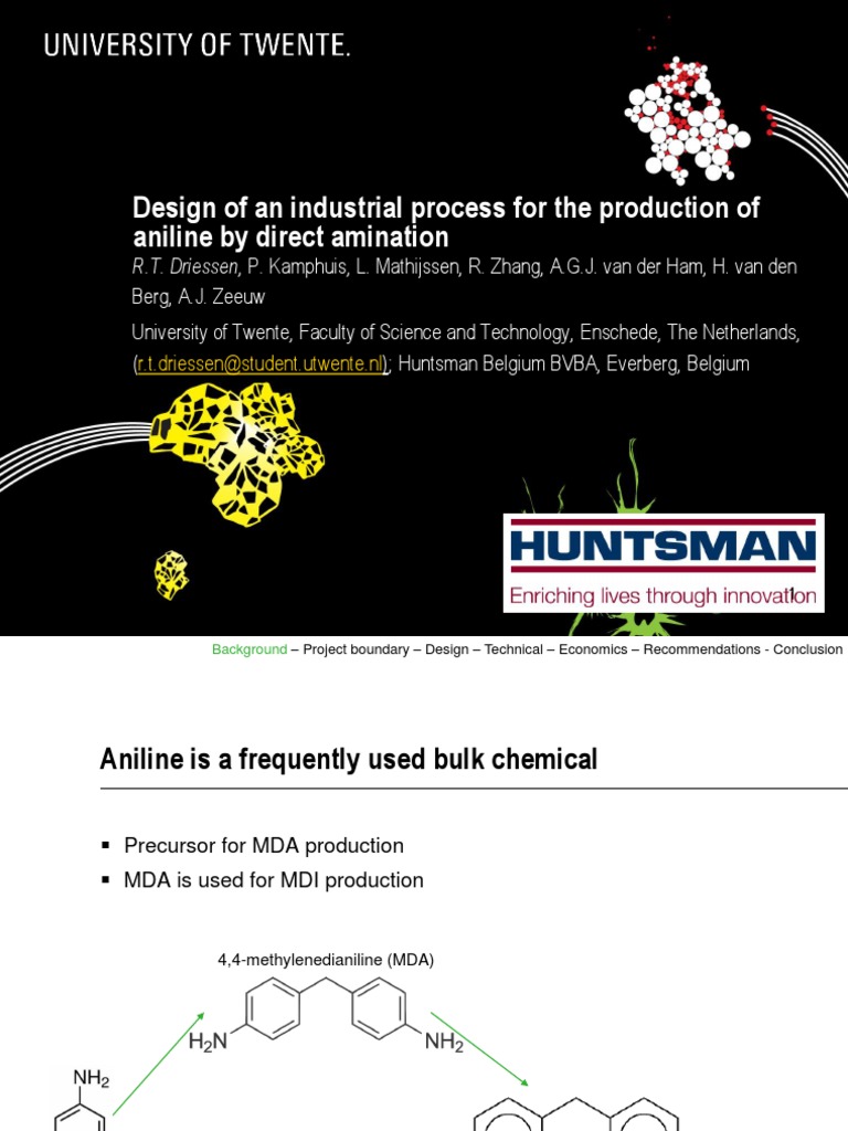 Production of Aniline by Direct Amination | PDF | Nitrous Oxide | Redox