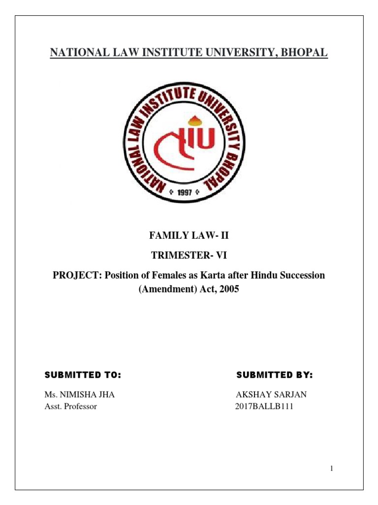 Family Law 2 Project | PDF | Inheritance | Property