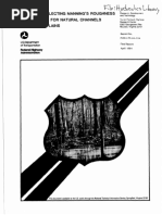 Table Surface Roughness Manning N Chow 1959 | PDF