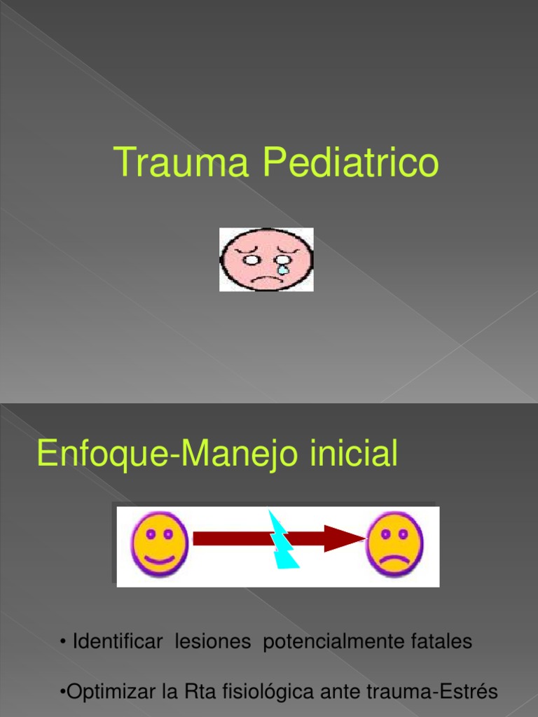 Trauma Pediatrico | PDF | Lesión | Emergencias Médicas