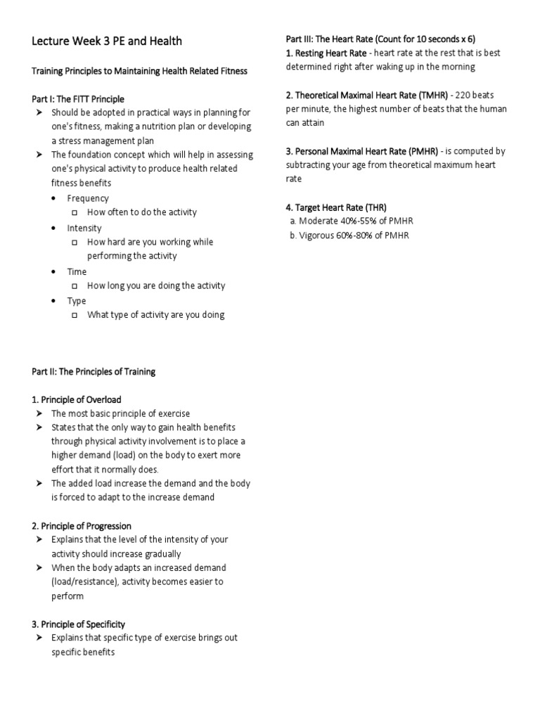 PE and Health | PDF