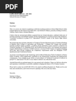 Tesda Letter of Intent | PDF | Educational Stages | Vocational Education