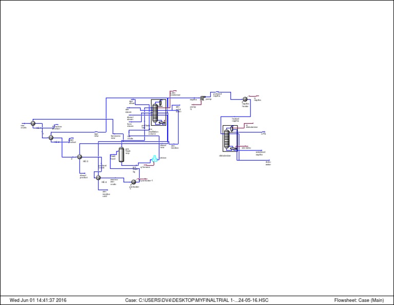 Simulation Diagram of Simple Refinery | PDF | Hydrocarbons | Fossil Fuels