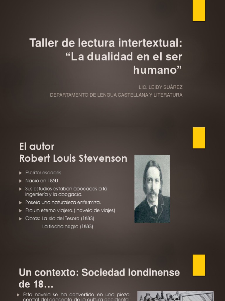 Dualidad Del Ser Humano | PDF | Extraño caso del Dr. Jekyll y el Sr ...