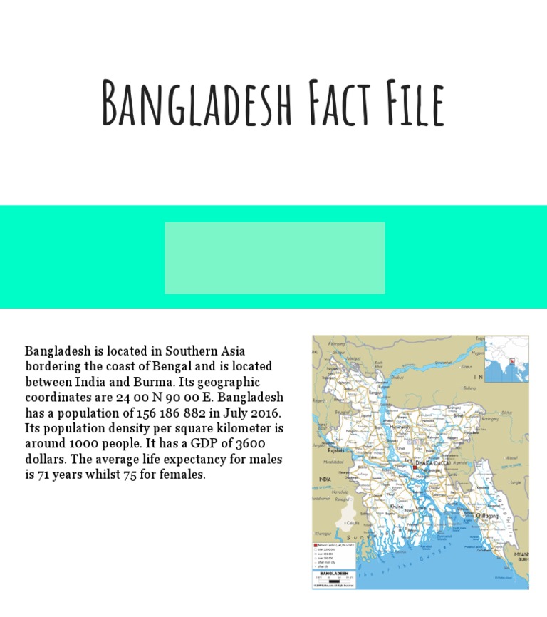 Bangladesh Fact File: Jazmine Plischke 7B | PDF