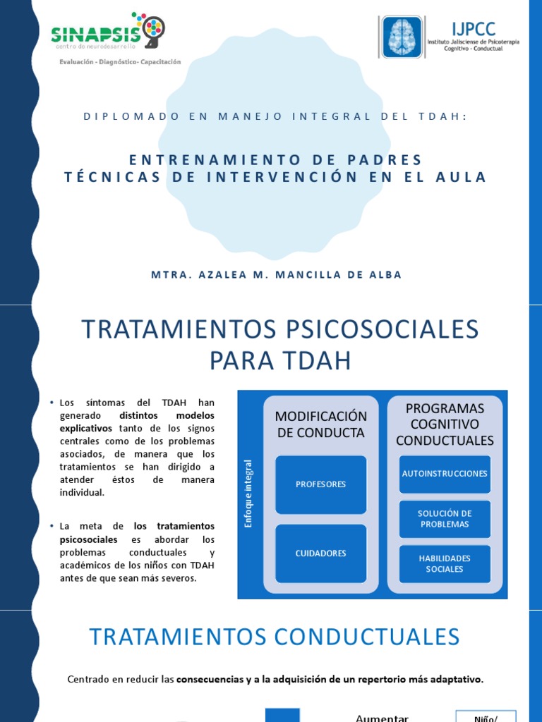 Entrenamiento de Padres y Maestros | PDF | Desorden hiperactivo y ...