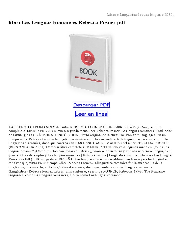Las Lenguas Romances | PDF