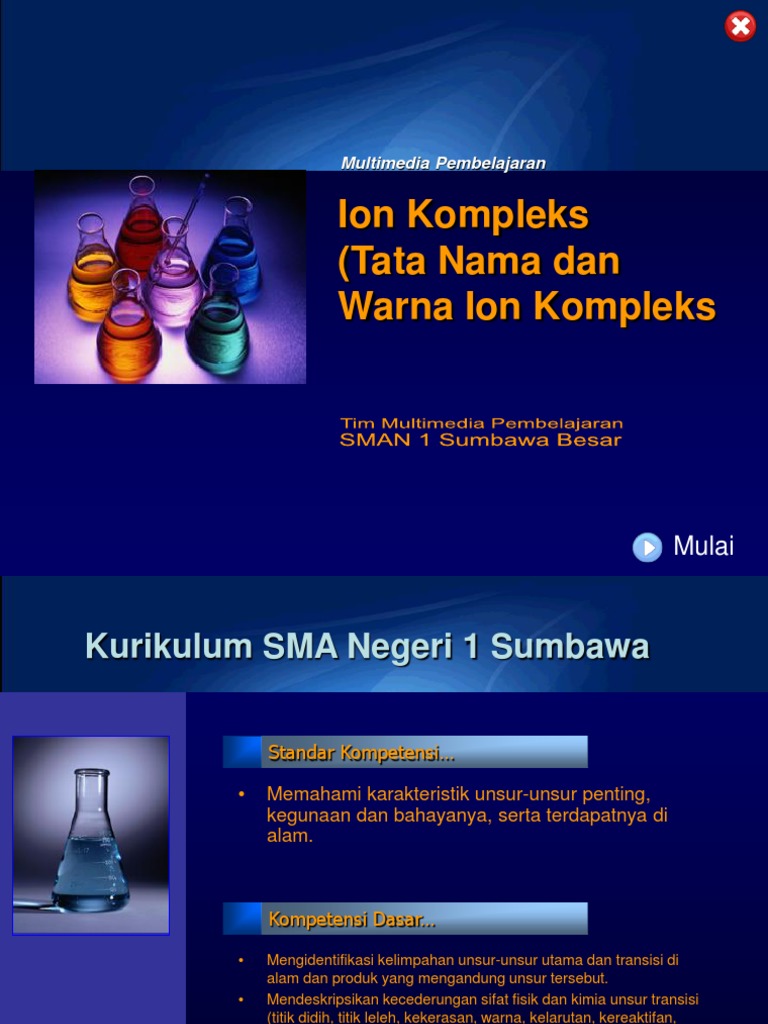Muatan Ion Kompleks SO4 dalam Kimia | PDF