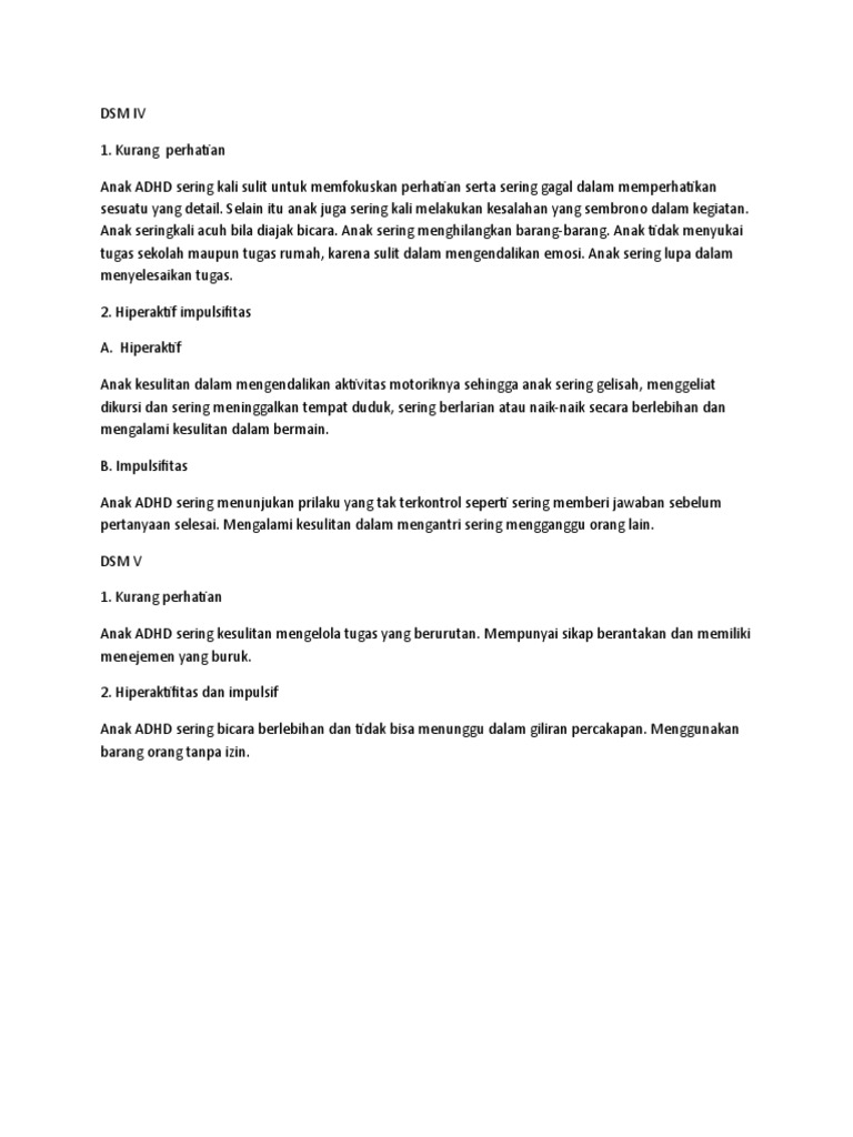 Perbedaan Dsm 4 Dan Dsm 5 Pdf