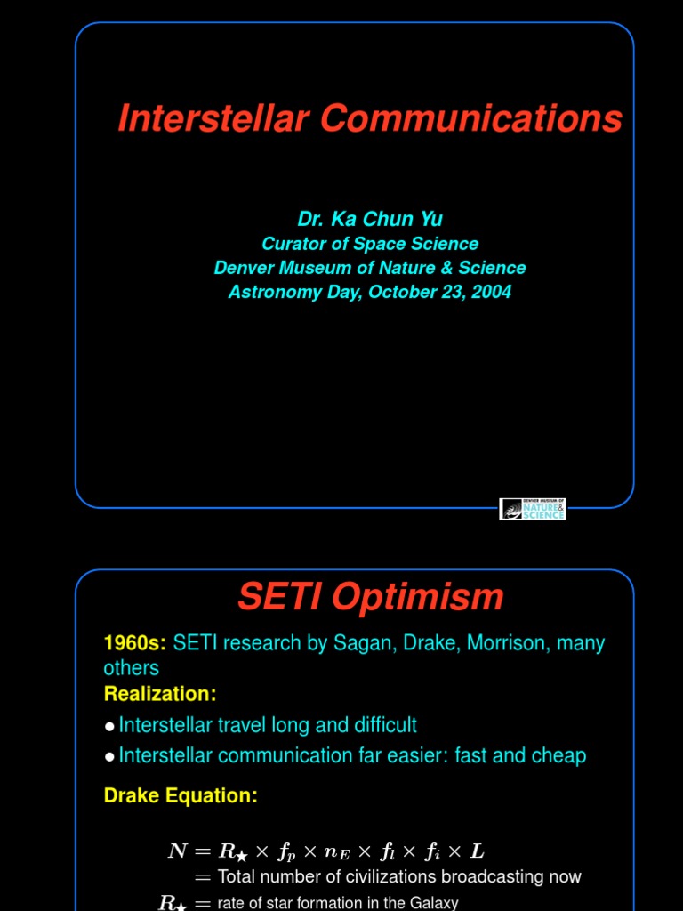 Interstellar Communications | PDF | Search For Extraterrestrial ...