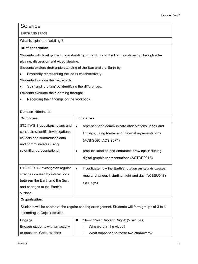 lp7 Science - Day and Night | PDF | Rotation | Earth
