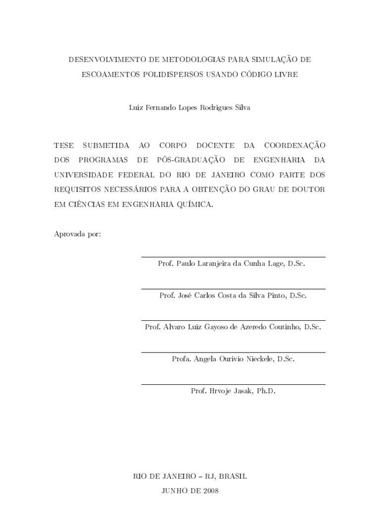 Development of Methodologies For The Simulation of Polydisperse Multiphase Flows Using Open ...