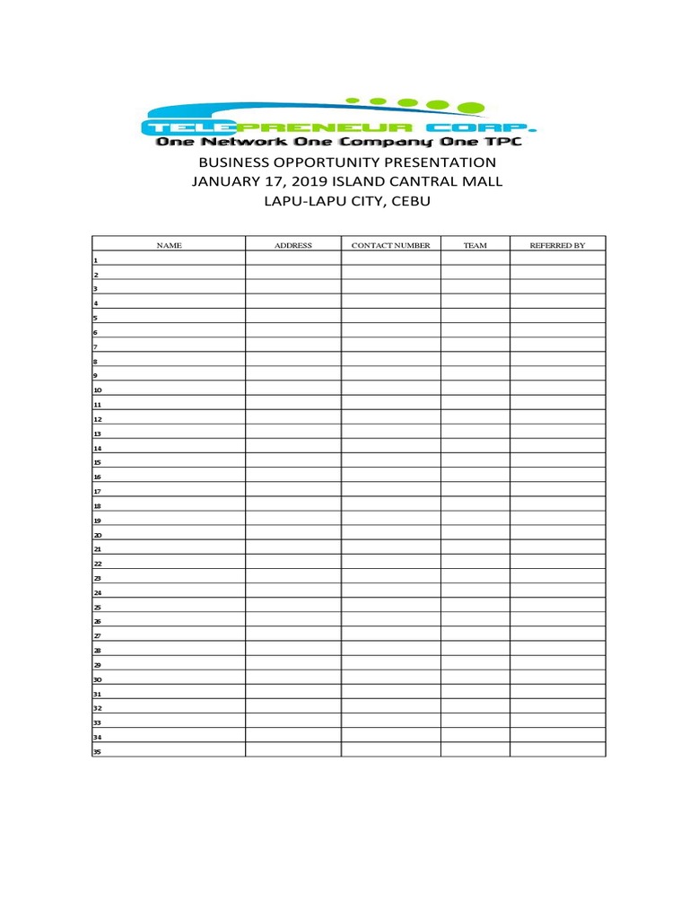 Registration Form Bop | PDF