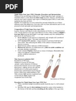 Triple Sugar Iron Agar Test | PDF | Chemistry