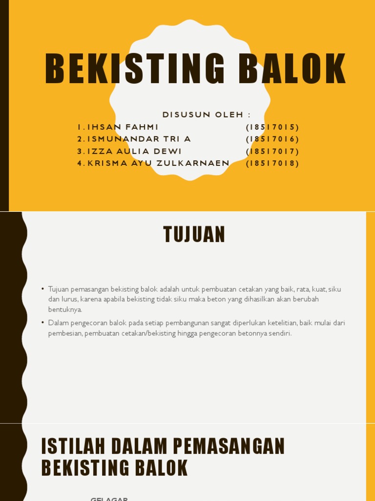 Bekisting Balok-1 | PDF
