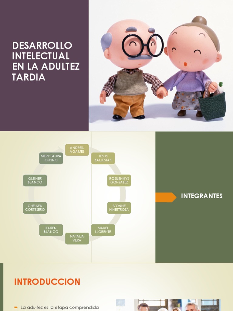 Desarrollo Intelectual en La Adultez Tardia | PDF | Memoria | Adultos
