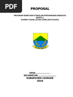 Proposal Bantuan Rumah Layak Huni | PDF