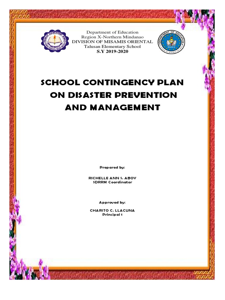 Tes School Contingency Plan | PDF | Disaster Risk Reduction | Emergency ...