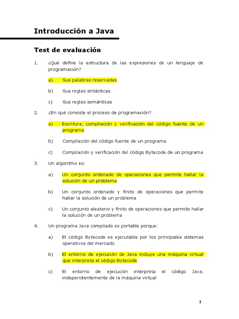 Test Programacion | PDF | Herencia (Programación Orientada a Objetos ...