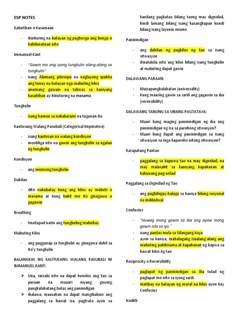 Esp Notes Module 7 | PDF