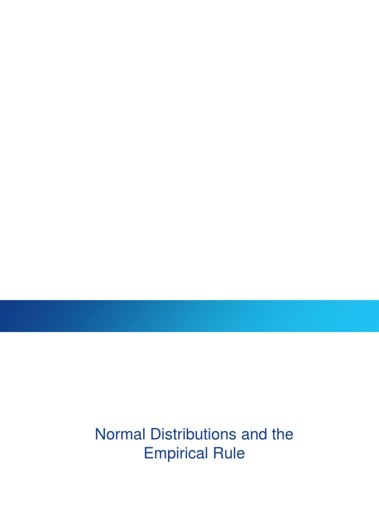 Normal Distribution PDF | PDF | Normal Distribution | Mean