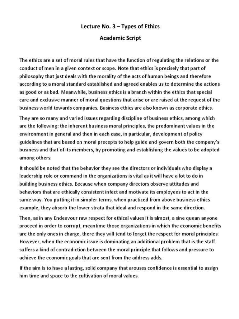 Academic Script PDF | PDF | Value (Ethics) | Business Ethics