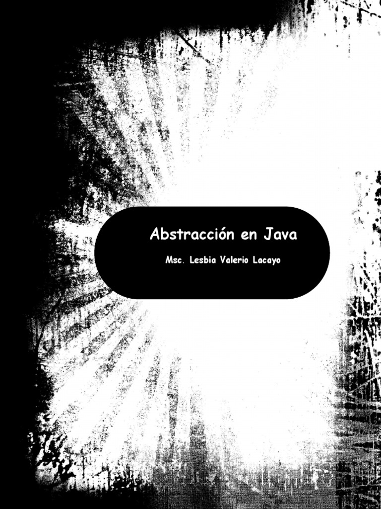 Abstracción en Java | PDF | Objeto (informática) | Abstracción ...