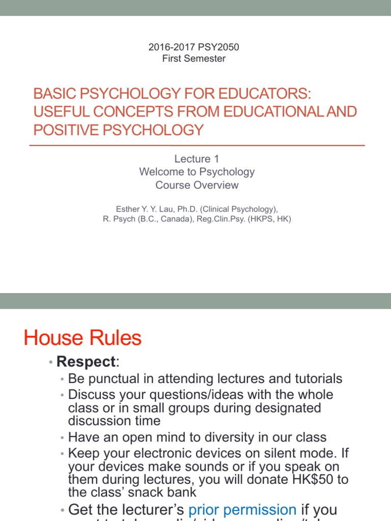 Basic Psychology For Educators: Useful Concepts From Educational and ...