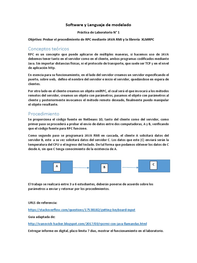 Practica1 JAVA RMI | PDF