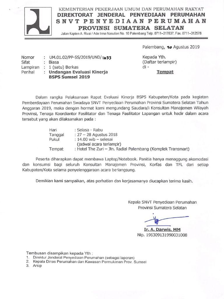 Contoh Undangan Rakor | PDF