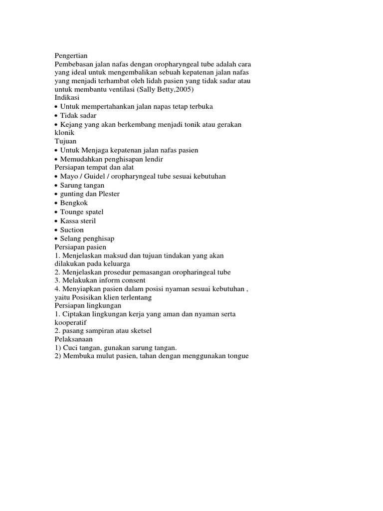 Sop Pemasangan Opa | PDF