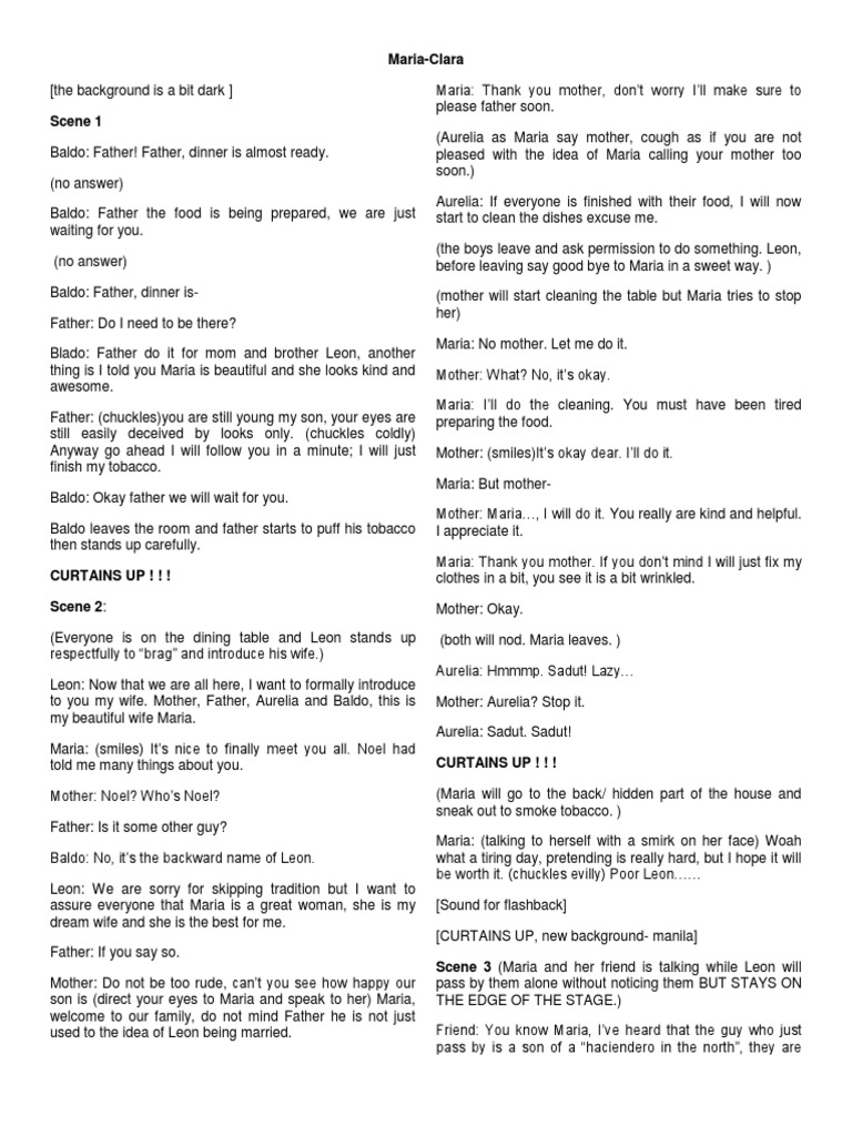 Script On How My Brother Leon Brought Home A Wife Ending | PDF