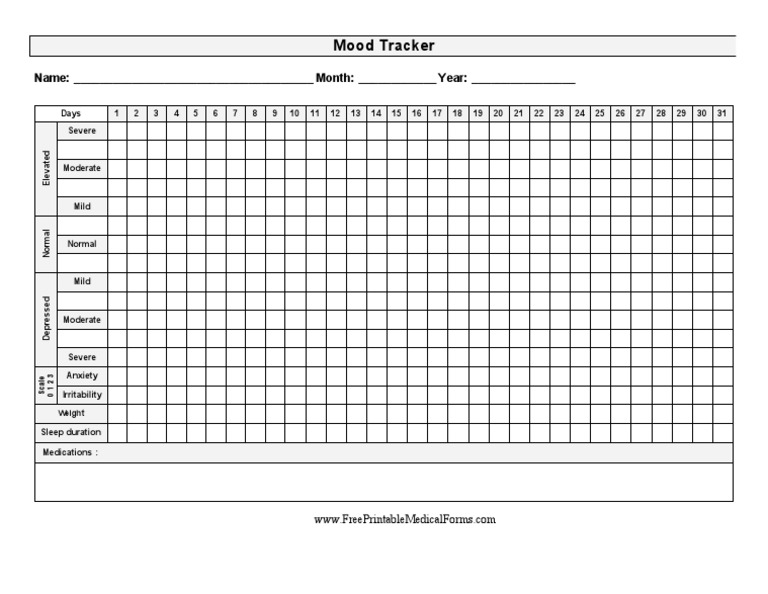 Mood Tracker PDF | PDF