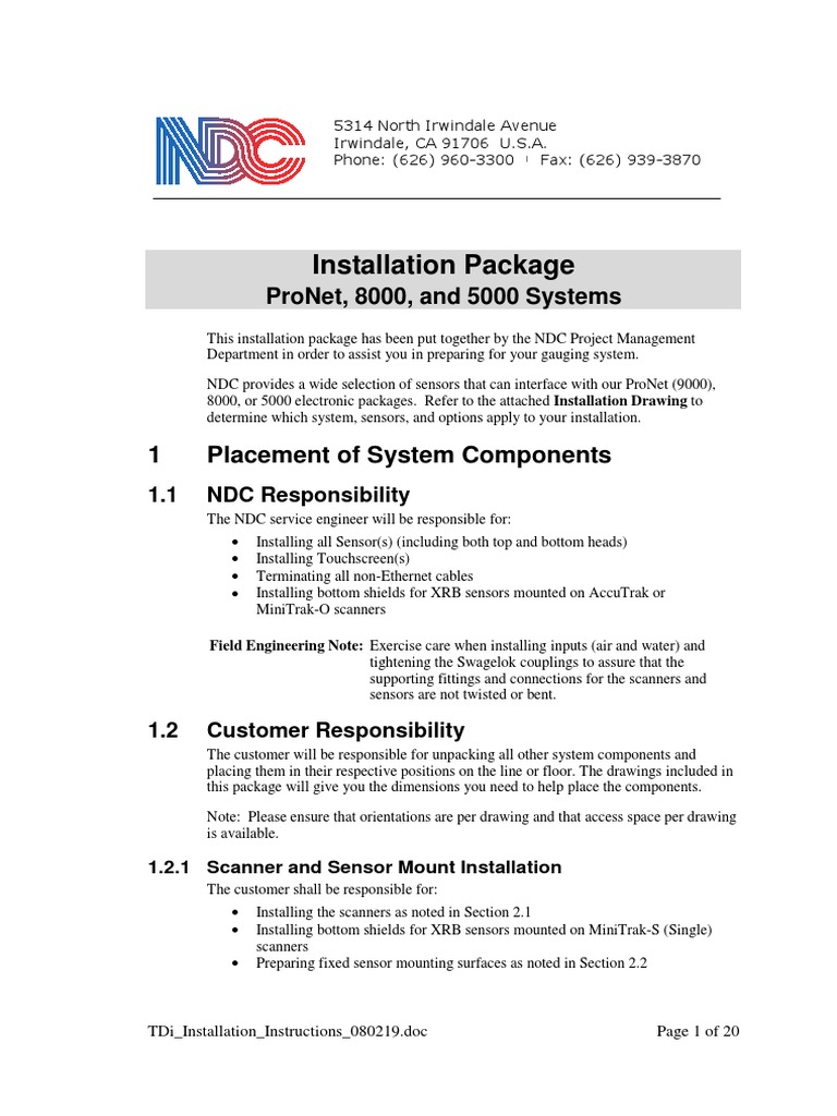 TDi Installation Instructions 080219 | PDF | Coolant | Computer Network