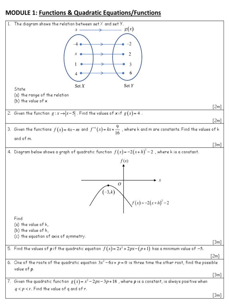 FORM 4 Additional Mathematics MODULE 1 | PDF | Quadratic Equation ... FORM 4 Additional Mathematics MODULE 1 | PDF | Quadratic Equation ...