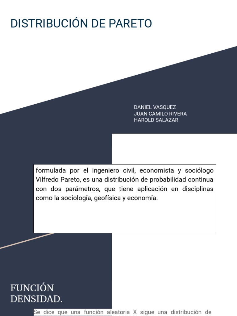 Distribución de Pareto | PDF