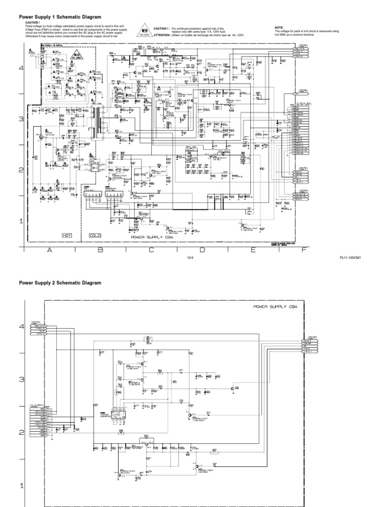 Power Supply Schematic Diagrams | PDF | Power Supply | Fuse (Electrical)