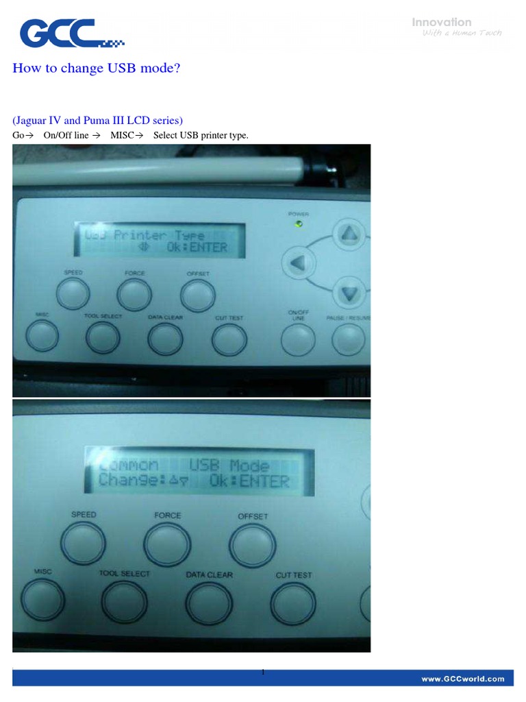 Change To Usb Mode in GCC | PDF
