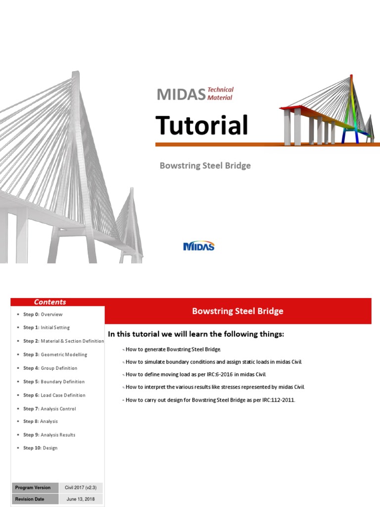 Bowstring Steel Bridge - Modified | PDF | Bridge