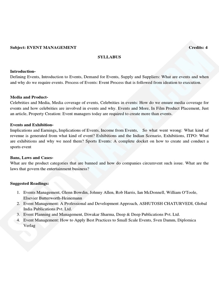 Event Management PDF | PDF | Brand | Marketing