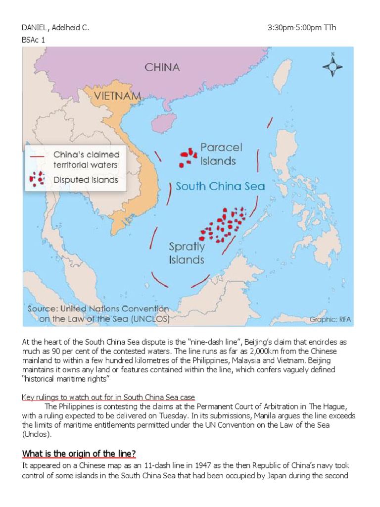 Nine Dash Line | Download Free PDF | South China Sea | International ...