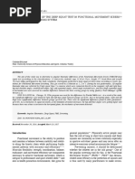 Functional Movement Screen Score Sheet | PDF