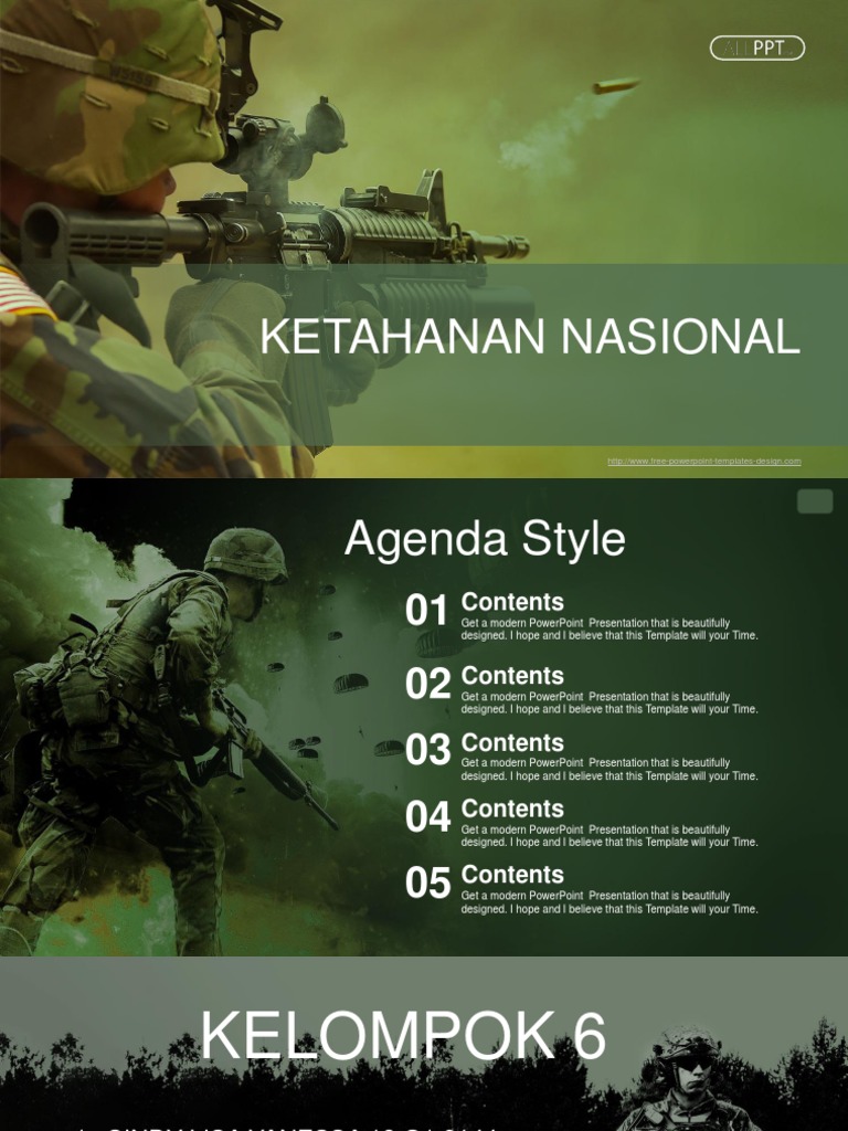 Modern Army PowerPoint Templates | PDF | Infographics | Microsoft Power ...