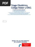 Triage Obstétrico, código mater y ERIO. | PDF | Partería | Cuidado de ...