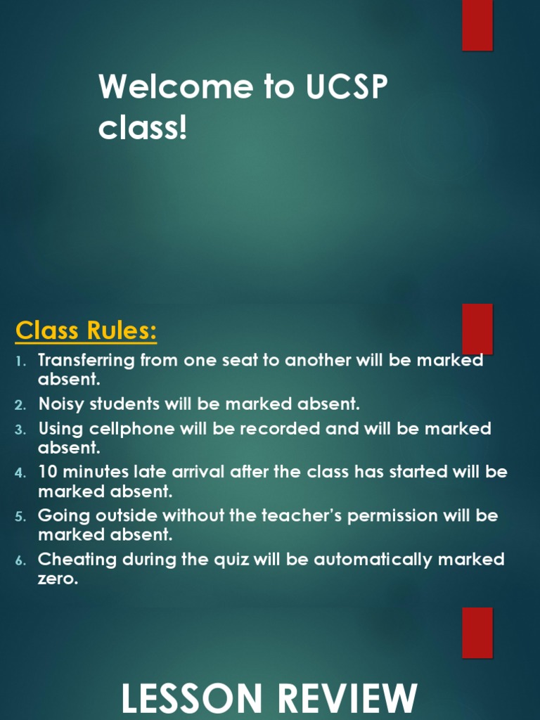 Welcome To UCSP Class! | PDF | Kinship | Marriage