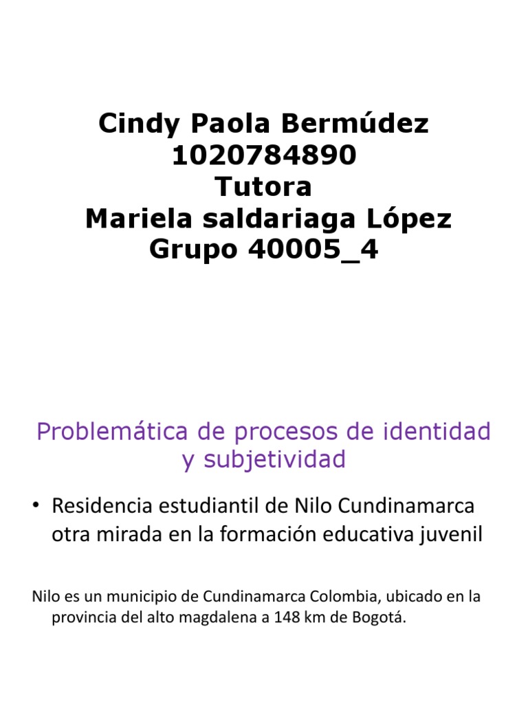 Cindy Paola Bermúdez presentacion de la problematica expuesta.pptx | PDF | Ciencias del ...