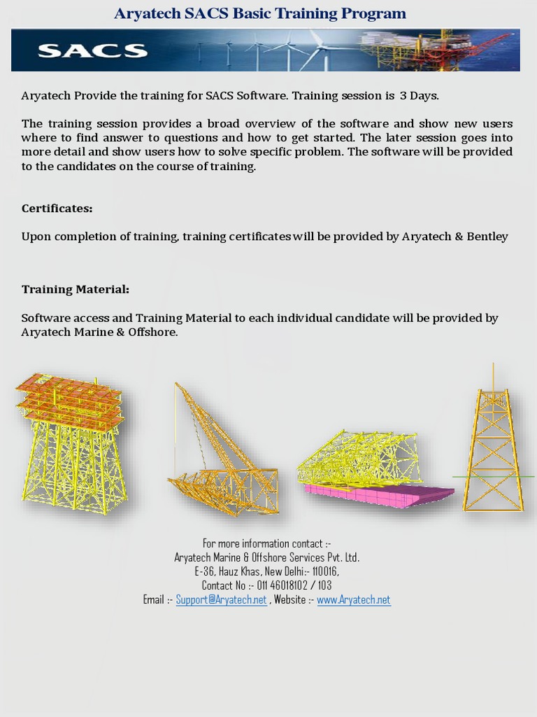 SACS Basic Training | PDF | Structural Load | Software